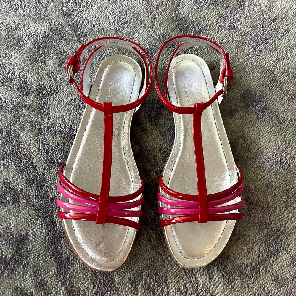 Hogan Patent Leather Red Sandals - Gem